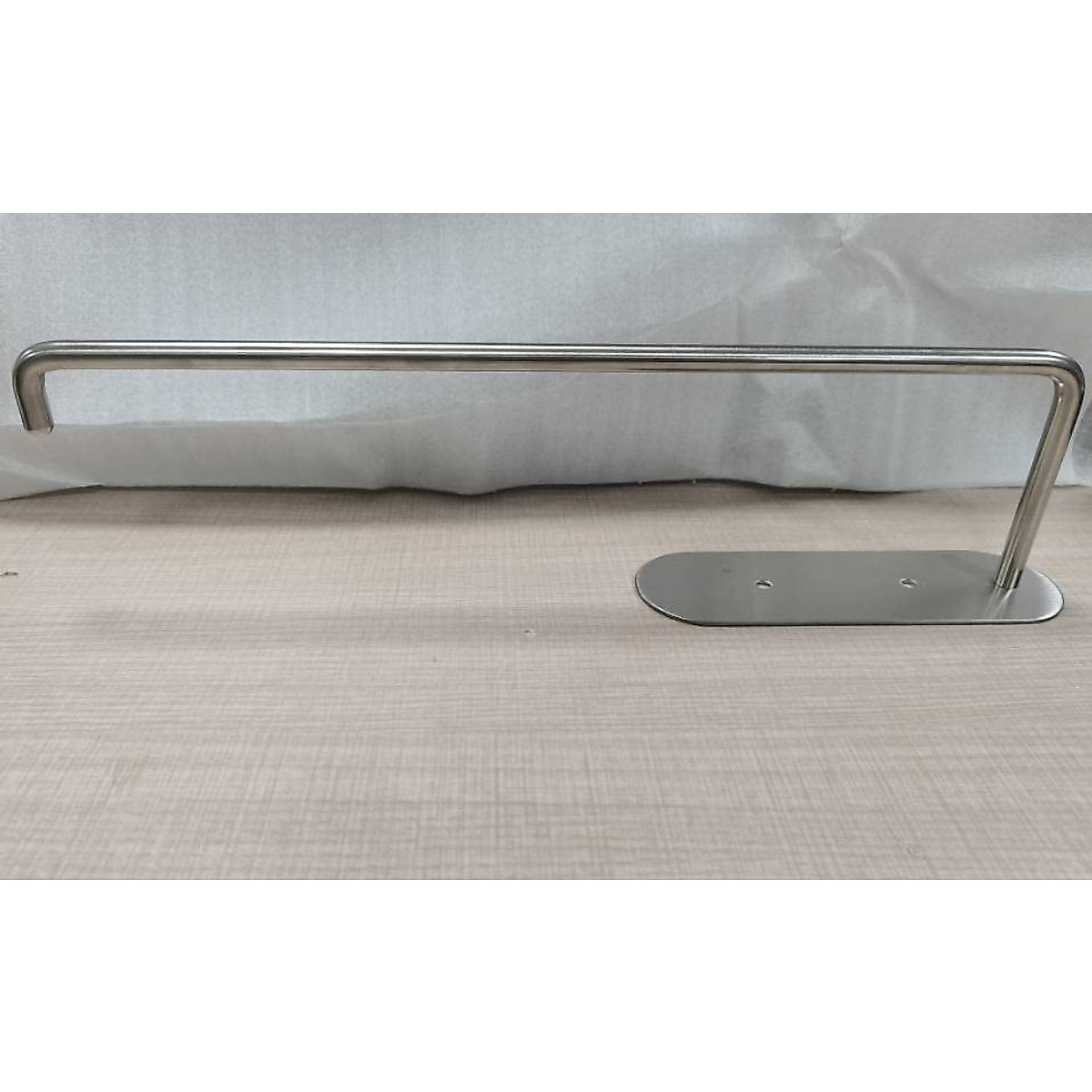 Luxbon Paper Towel Holder -Self Adhesive or Drilling ,Black Paper Towel Holder Under Cabinet for Kitchen, Bathroom,SUS304 Stainless Steel(Black+2pcs Adhesive Hooks)