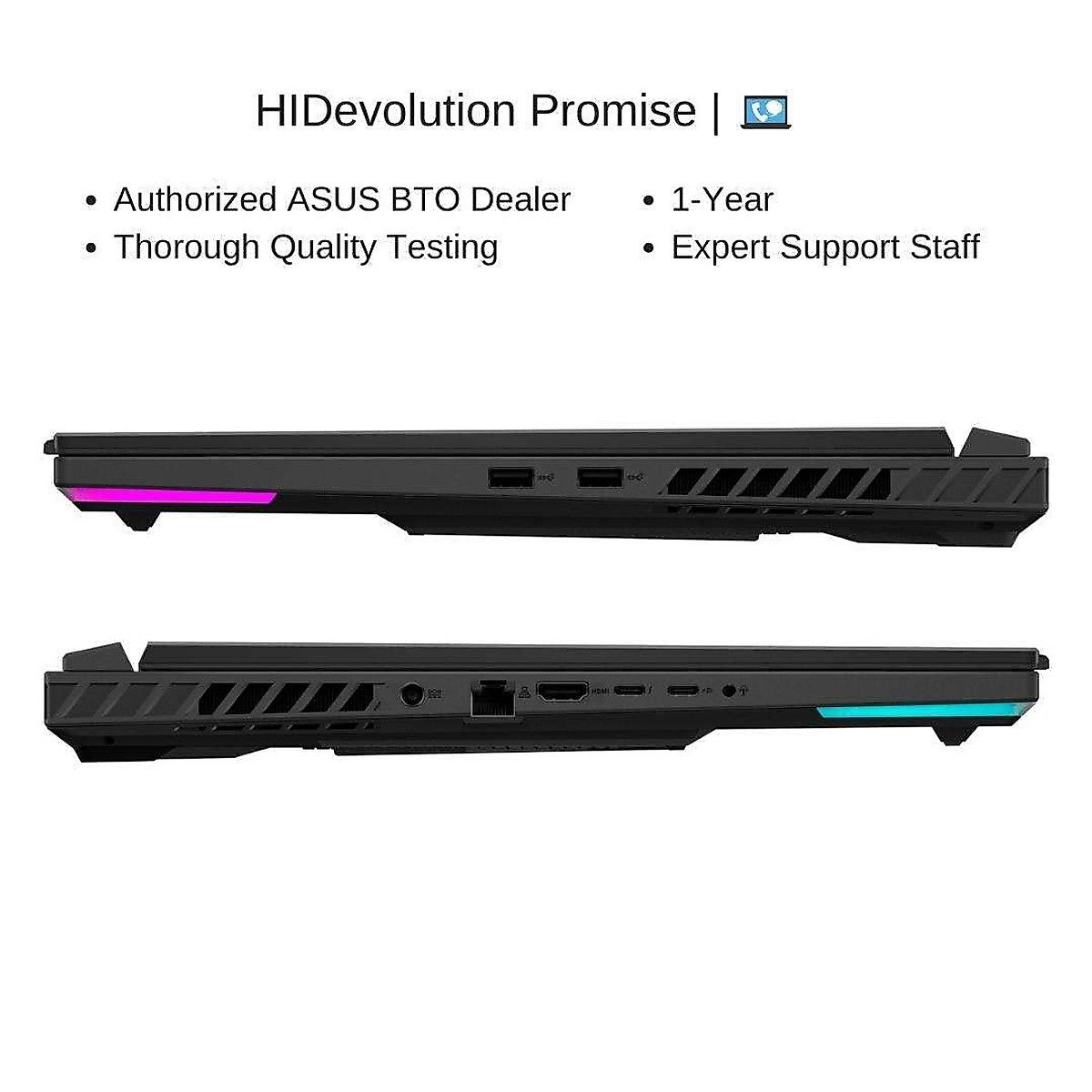 HIDevolution [2023] ASUS ROG Strix G18 G814JZ 18" QHD+ 240Hz, 2.2 GHz i9-13980HX, RTX 4080, 32 GB DDR5 RAM, 2 TB PCIe SSD, Windows 11 Home