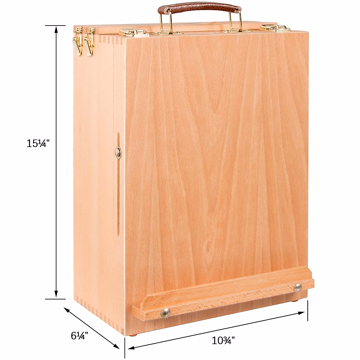 Kuyal Art Supplies Box Easel Sketch Box Painting Storage Box-Adjustable Design with Large 2-Drawer（2-Drawer Box Easel)