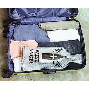 [UPGRADED PROTECTION] 4 Set (8 pcs) Reusable Wine Bags for Travel, Wine Protector Sleeve Case, Airplane Car Cruise TRIPLE Luggage Leak-proof Safety Impact Resist