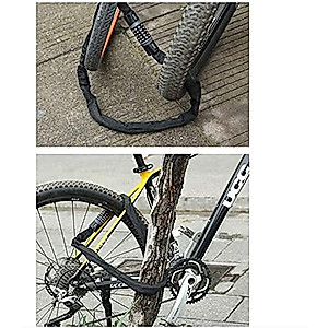 VIGAT Bicycle Lock, Mountain Bike 5-Digit Combination Lock, Anti-Theft Lock, Chain Lock, Suitable for Electric Motorcycles, Gates(Size:150cm)