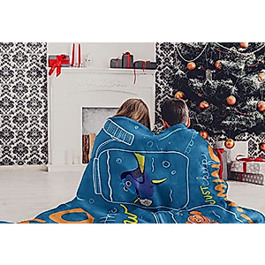 Northwest Finding Nemo Micro Raschel Throw Blanket, 46" x 60", with The Flow