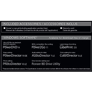 Pioneer Internal Blu-ray Drive BDR-S13UBK Excellent Reliability & Stability 16x BD-R Writing Speed Internal BD/DVD/CD Writer with PureRead 4+ Realtime PureRead and M-DISC Support