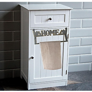 Cabinet Door Towel Holder, Over Cabinet Towel Bar, Kitchen Over Cupboard Door Towel Holder, Stainless Steel Dish Towel Holder for Cabinet Door, Matte Black (Light Blue)