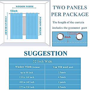 Estelar Textiler Navy Blue and Greyish White Blackout Curtains for Bedroom 84 Inches Long, Full Room Darkening Grommet Curtains for Living Room,Thermal Insulated Ombre Blackout Drapes,52Wx84L,2 Panels