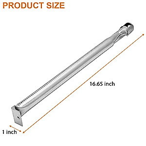 TAILGRILLER Burner Tube Set for Blackstone 36 Inch Griddle, Set of 4 Stainless Steel Straight Burner Tubes with 4 Screws