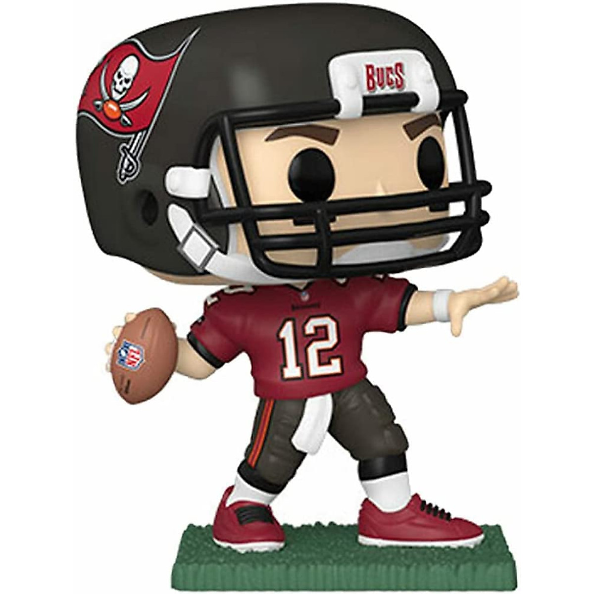 Pop Sports: Bucs Tom Brady #157 Vinyl Figure (Bundle with Compatible Protector Case and Funko Pop Shipper Box for Additional Protection)