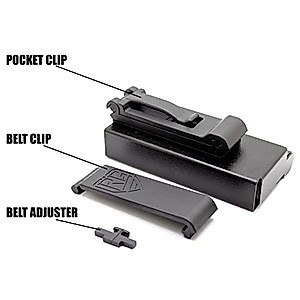 RAE GEAR BIT KIT + RATCHETING EXTENDER with UNIVERSAL BELT SIZE & ROTATABLE BELT CLIP (bit kits and extender NOT included)