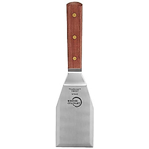 Mercer Culinary Praxis Rosewood Handle Heavy Duty Turner, 5 Inch x 3 Inch, Brown