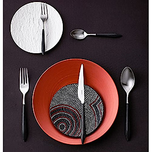 Bugatti ASBN00407 Ares Spoon, Black, 6.0 inches (15.3 cm), Coffee Spoon, Dishwasher Safe