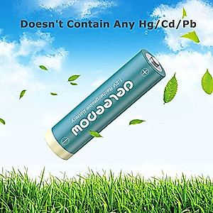 Deleepow AA Rechargeable Batteries Ni-MH, 3300mAh Long Lasting, 1.2V 1200 Cycles Rechargeable AA Batteries- 24 Count for Household and Business Devices