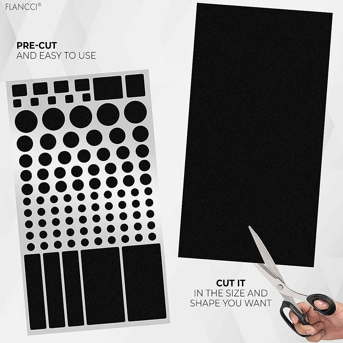 FLANCCI LED Light Blocking Stickers, Light Dimming LED Filters, (4 Sheets) Dimming Sheets for Routers, LED Covers Blackout, Dimming 80% ~ 100% of LED Lights (4Sheets = 2 Cut Out + 2 Uncut)