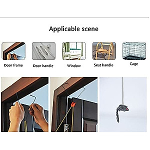 Syansju 2 Pack Hanging Door Bouncing Mouse Cat Toy