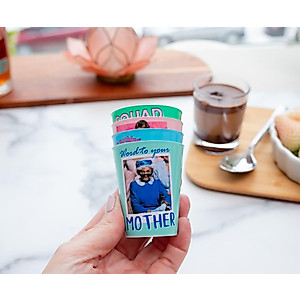 The Golden Girls 2-Ounce Plastic Mini Shot Glass Cups | Set of 4