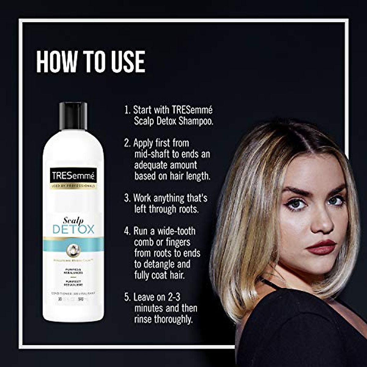 TRESemmé Conditioner Nourishing for Dry Scalp Detox that Purifies and Rebalances the Scalp 20 oz
