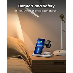 Wireless Charging Station for Apple - 3 in 1 Wireless Charger Dock Stand Watch and Phone Charger Station for iPhone14,13,12,Pro,Pro Max,SE,XS,XR,X,Samsung,Apple Watch 7/SE/6/5/4/3/2, AirPods 3/Pro/2