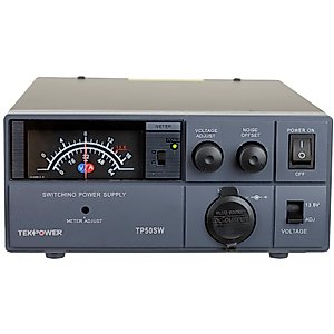 TekPower TP50SW 50 Amp 13.8V Analog DC Power Supply with Cigarette Plug