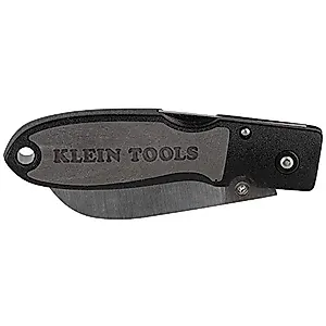 KLEIN TOOLS 44004 Lightweight Lockback Knife with Nylon Resin Handle, 2-3/8-Inch Sheepsfoot Blade