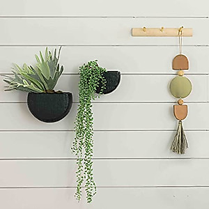Main + Mesa Terracotta and Metal Wall Hanging