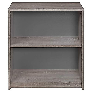 Niche Lux 28 in Home 2 Tier Open Shelf Wood Bookcase- Latte