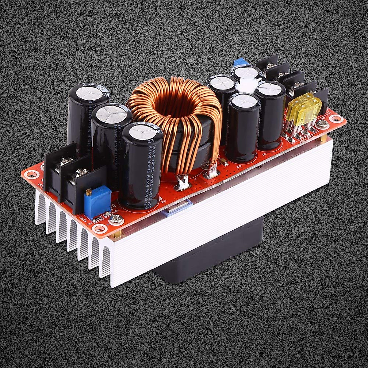 Oumefar 10-60V to 12-90V DC-DC Boost Converter with Fan 1500W 30A Step Up Power Supply Module with Fan for High Power LED Motors