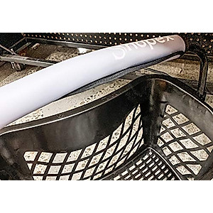 Shopping Cart Handle Cover by Shopex, Cover for Grocery Cart, Buggy and Trolley Handles | Safe for Adults, Babies and The Environment | Eco-Friendly and Reusable | 16 Inches Long | Grey