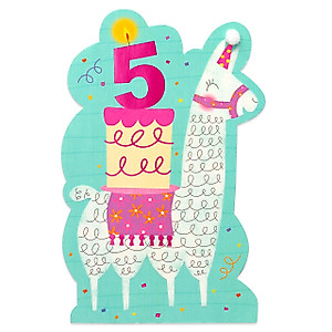 American Greetings 5th Birthday Card (Llama)