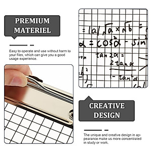 VOSAREA 2pcs Transparent Board Clip Document clipboard Office Supplies folders clipboard Standard Clip Sketch clipboard Clip hardboard Pocket Folder exam Paper Clips Acrylic Thin a4
