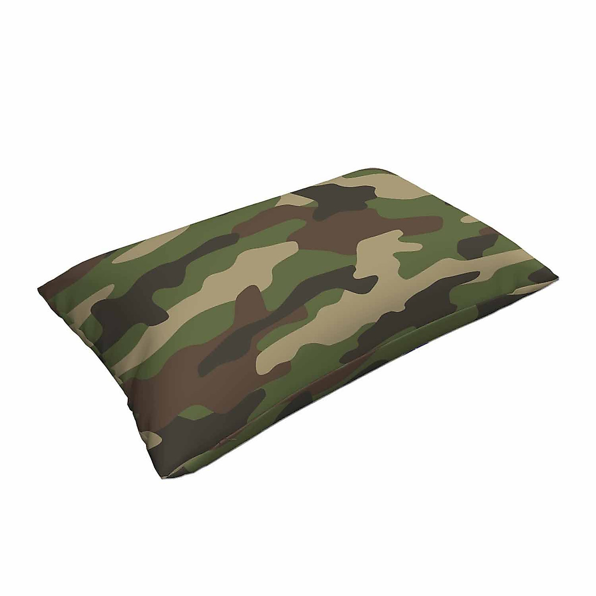 Mugod Home Decor Pillow Cases Green Brown Camouflage,Standard Throw Cushion Cover for Bed Couch Sofa Office Decor 20x30 Inches