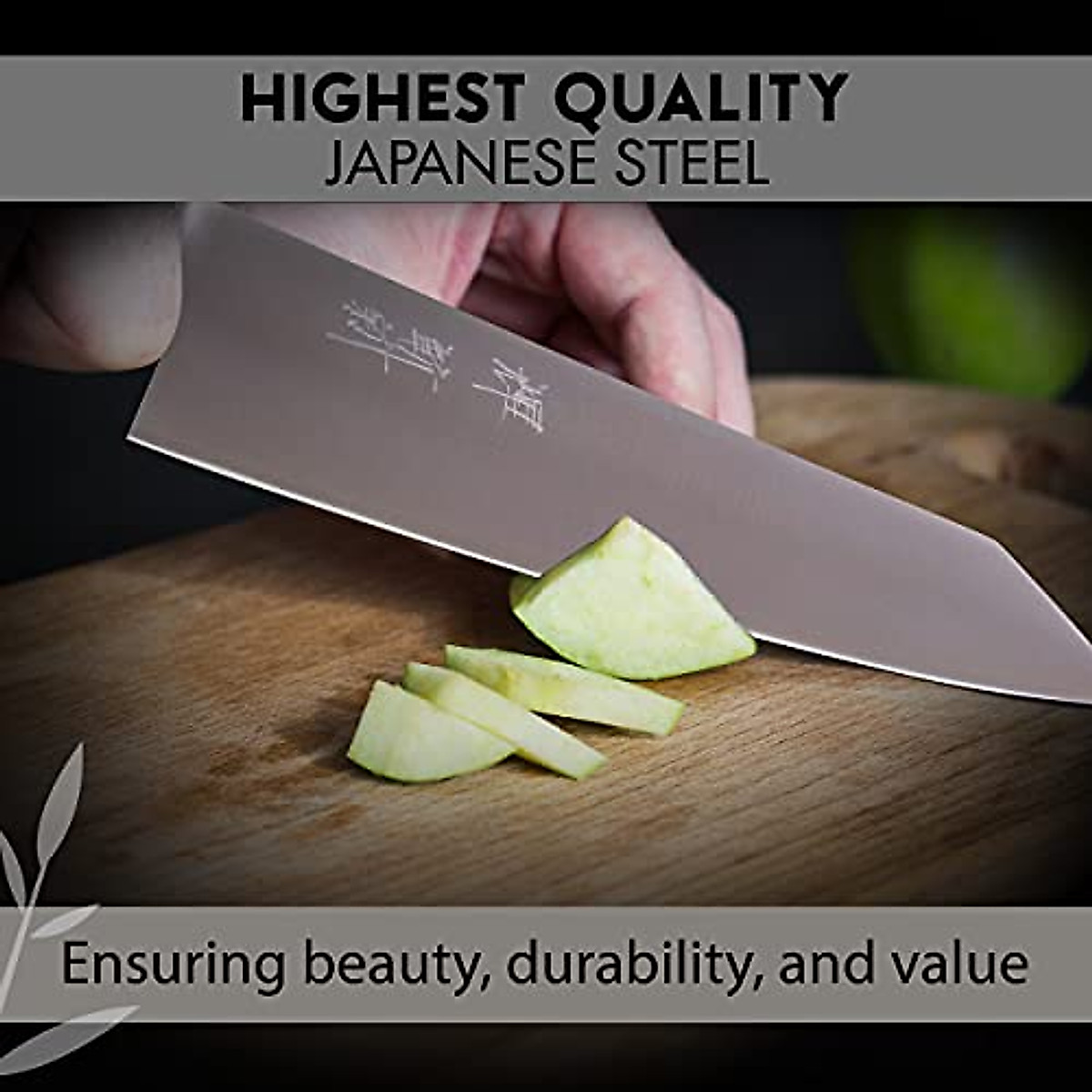 JCK ORIGINAL Kagayaki Japanese Chef’s Knife, KN-3 Professional Kiritsuke-Gyuto Knife, R-2 Special Steel Pro Kitchen Knife with Ergonomic Pakka Wood Handle, 7.8 inch