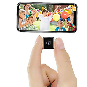 ZHOUCXZDA 1080P HD WiFi Smart Camera, Wireless Indoor and Outdoor Security Surveillance Camera, Baby Security Monitor, Small Nanny Portable Camera, Pet Camera, Cell Phone APP Remote Monitoring Camera