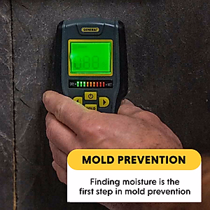 General Tools Digital Moisture Meter MMD7NP - Humidity Sensor- Pinless and Non-Invasive