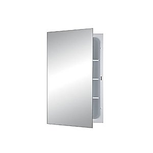 Jensen 1438 Focus Frameless Medicine Cabinet with Polished Mirror, 16-Inch by 26-Inch
