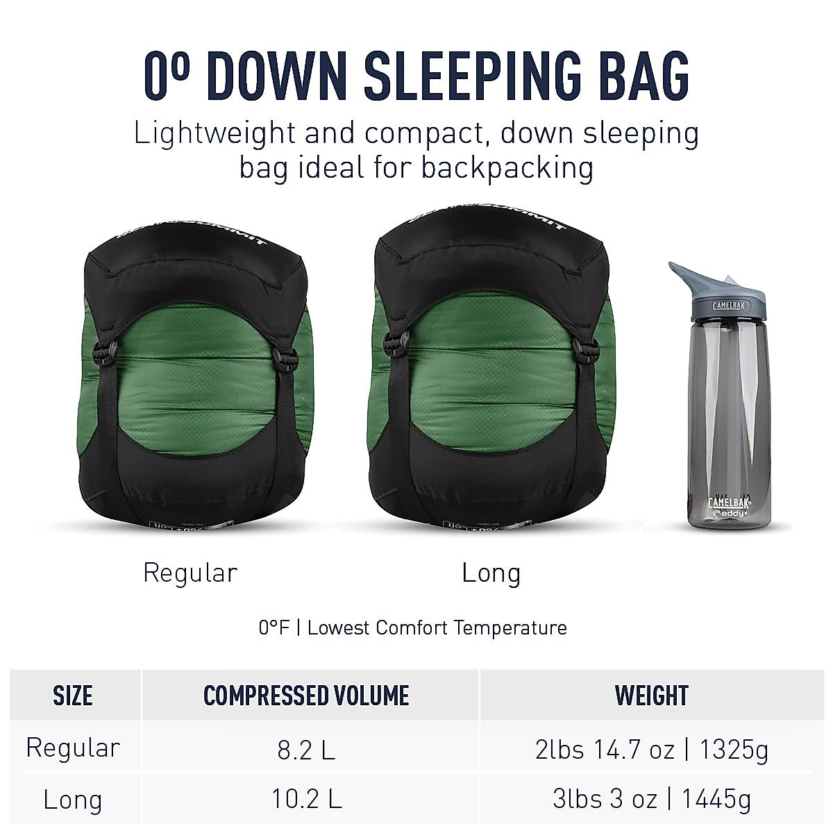 Sea to Summit Ascent Down Sleeping Bag, 0-Degree, Regular