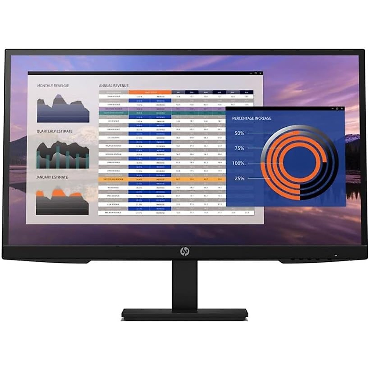 HP P27h G4 27 Inch IPS Desktop Office Monitor Full HD 75 Hz Built-in Speaker Tilt Swivel Pivot Height Adjustable Low Blue Light HDMI VGA DisplayPort for Laptop PC Screen Display, Black (Renewed)