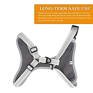 POPETPOP Reflective Vest Dog Harness - Reflective Breathable Soft Air Mesh Puppy No Pull Vest Harnesses - Escape Proof Pet Adjustable Harness for Small and Medium Dogs Small Dog Harness