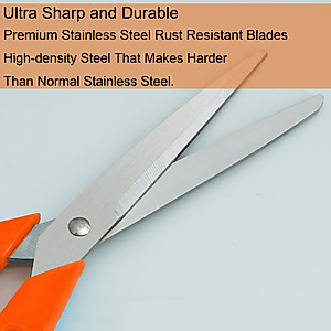 Scissors,8" Ultra Sharp Office Scissors All Purpose Ergonomic Design Comfort-Grip Handles Craft Scissors for Office Home Sewing Fabric School Student Teacher Scissors Set