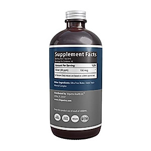 Bioactive Colloidal Silver - 8 oz, Glass Bottle, Vegan, Safe Doses with Highest Effectiveness - Nano Ions, 30 PPM - Immune Support (48 Servings)