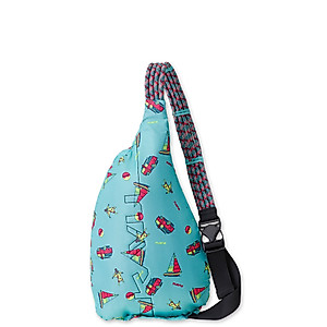 KAVU Original Rope Pack Lightweight Water Resistant Sling Bag - Aqua Wingman