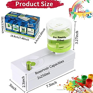 JEChrochen New Paint Brush Cleaner Tools, Brush Rinser Cup Painting Running Water Circulation Art Supplies for Acrylic, Watercolor and Water Based Creative Gift for Adults Artist Beginners Kids