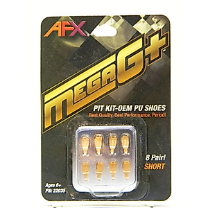 AFX/Racemasters Mega G+ Pit Kit PU Shoes - Short AFX22035 HO Slot Racing Cars