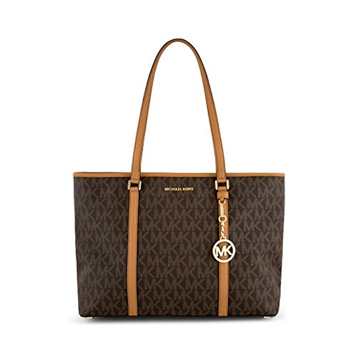 Michael Kors Large Sady Carryall Shoulder bag (Brown Pvc)