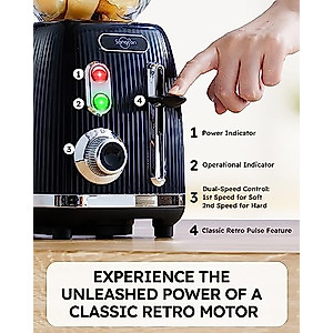 Sangcon 800W Blender for Shakes and Smoothies with 57 Oz Glass Jar & 10 Oz Grinding Cup, Smoothie Blenders and Food Processor Combo for Kitchen with 2 Speeds + Pulse, 6 Fins Blade & Grinding Blade