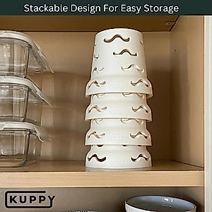 Kuppy Drying Rack for Water Bottles and - Modern Design for Faster Drying - Fits HydroFlask, Yeti, Simple Modern, Camelbak, Hydracy, FrostBuddy and More (Green 4 Pack)