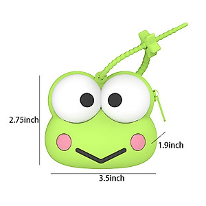 Cute Coin Purse Keychain, Small Coin Purse for Women, Frog Silicone Pouch, Kawaii Coin Purse Pouch, Coin Pouch for Backpack Decoration