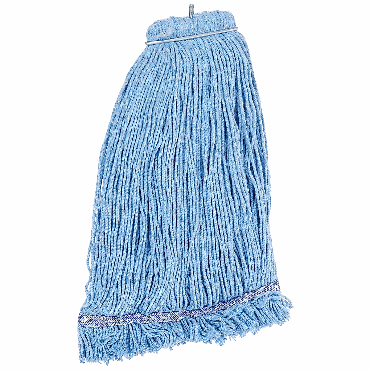 Impact 36132 Layflat Screw-Type Cut-End Blend Wet Mop Head with No-Tangle Band, 32 oz, Blue (Case of 12)