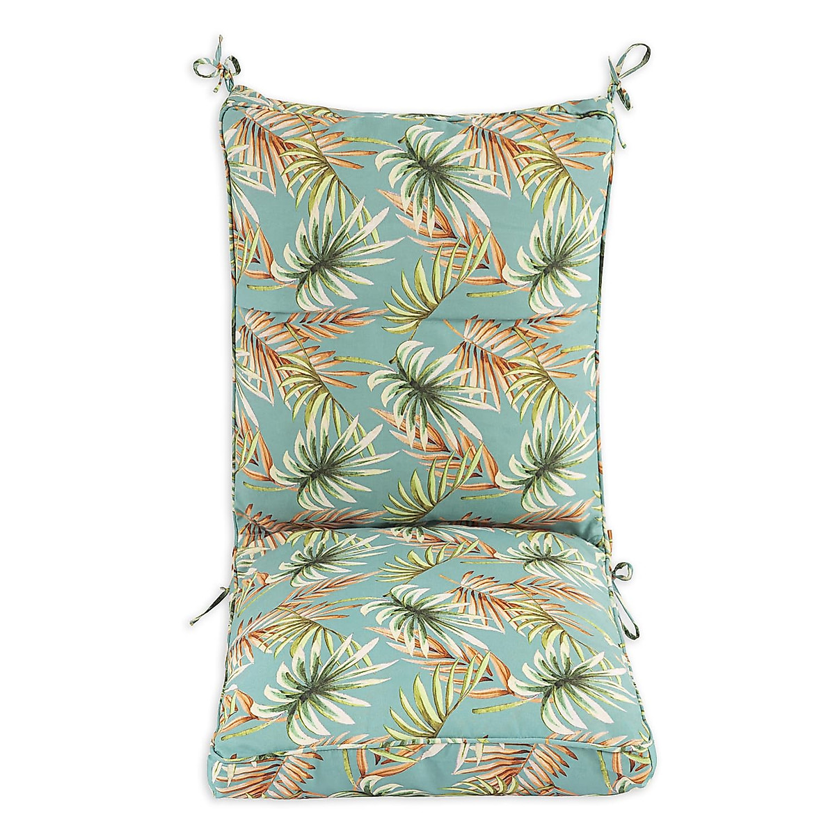 Makimoo Set of 4 Outdoor Dining Chair Cushions, Comfort Patio Seating Cushions, 44 x21x4.5 inch, Single Welt and Zipper, Verdant Leaf Canopy