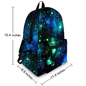 Galaxy Space Print Durale Kids Canvas Bookbag Back to School