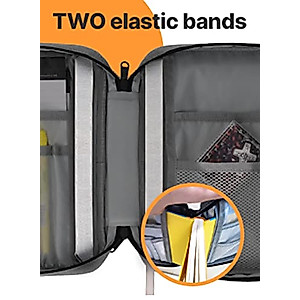 ASH CROSS Bible Cover Bag with Two Bands to Hold Bible, Handle and Zippered Pocket, Carrying Book Case, Bible Tote Bag for Fathers Mothers Mom Kids, Catholic Church, Christian Gifts