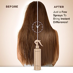 MOEHAIR Leave-in Conditioner (12 Fl. Oz.) | Infused with Proteins and Argan Oil | Curly Hair Detangler Spray For Women & Men | Hair Softener | Breakage and Split End Repair | Sulfate and Paraben Free